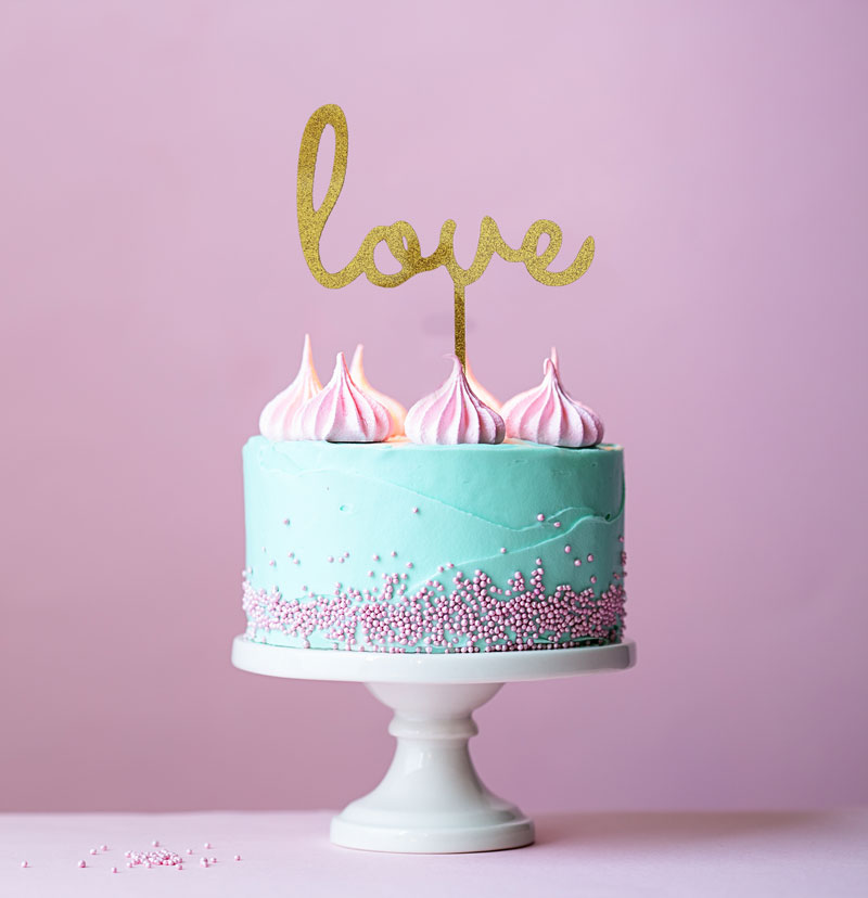 GOLD / OPAQUE Layered Cake Topper - CONGRATS | Bake Group